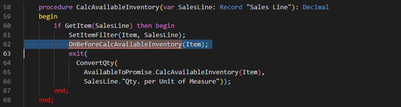[Event Request] Codeunit 7171 "Sales Info-Pane Management" OnBeforeCalcAvailableInventory ...