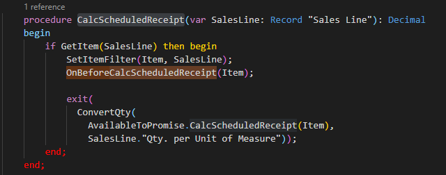 [Event Request] Codeunit 7171 "Sales Info-Pane Management" OnBeforeCalcScheduledReceipt · Issue ...
