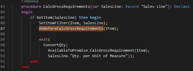 [Event Request] Codeunit 7171 "Sales Info-Pane Management" OnBeforeCalcGrossRequirements · Issue ...