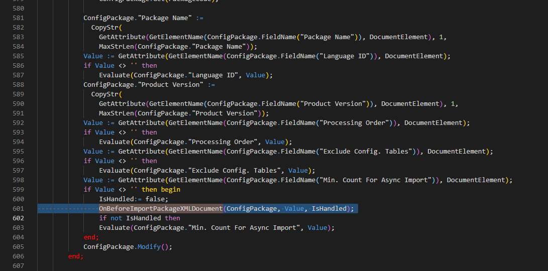 [Event Request] Codeunit 8614 "Config. XML Exchange"- OnBeforeImportPackageXMLDocument · Issue ...