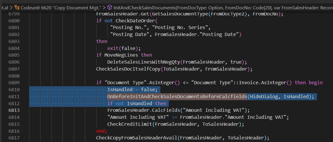 [Event Request] codeunit 6620 "Copy Document Mgt ...