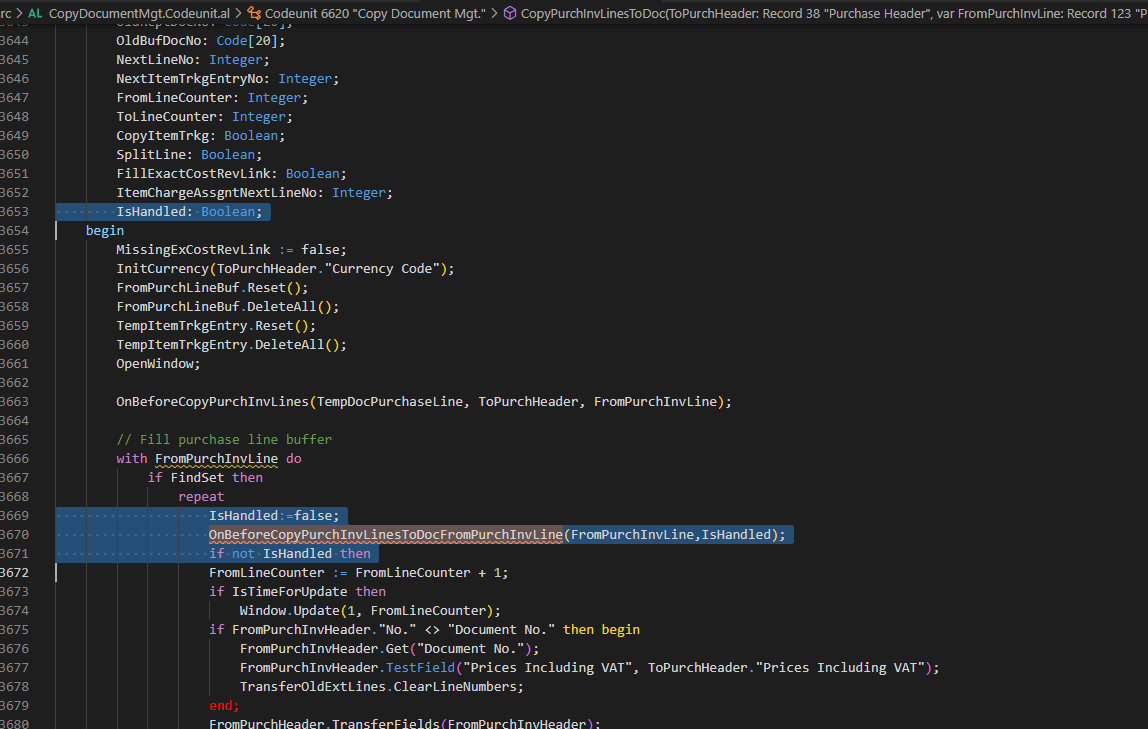 [Event Request] codeunit 6620 "Copy Document Mgt ...