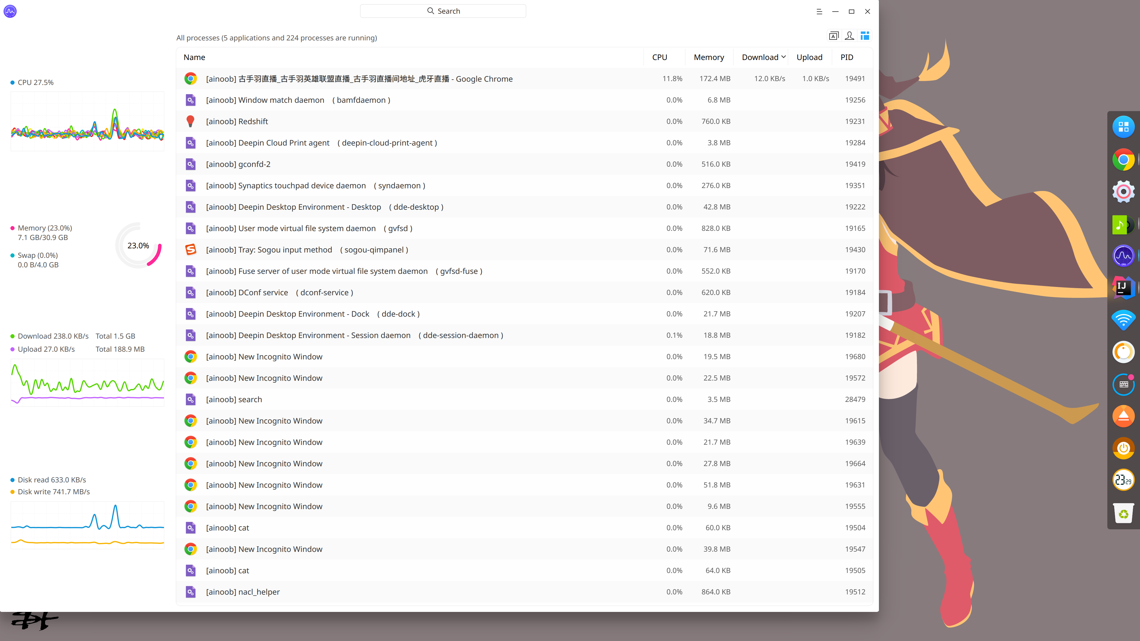 Download speed & Disk write is not showing correctly · Issue #20 · linuxdeepin/deepin-system ...
