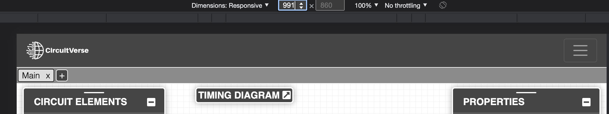 Navbar is not responsive at width 992px of the screen size · Issue #2685 · CircuitVerse ...