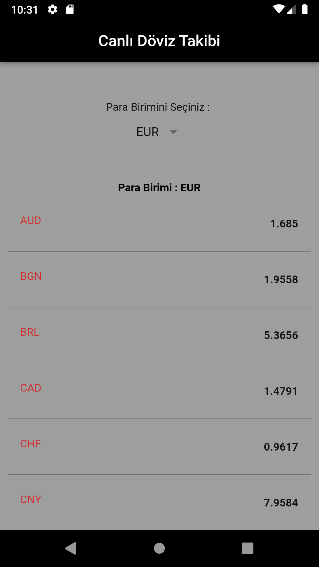 GitHub - emrehalac/doviz_takip_currency_tracking_app: For the first ...