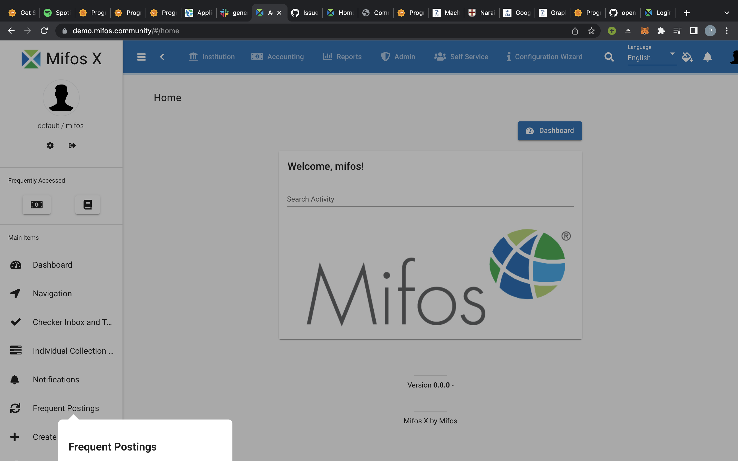 Pop Over Issue In Home Screen Tour · Issue 1609 · Openmf Web App · Github