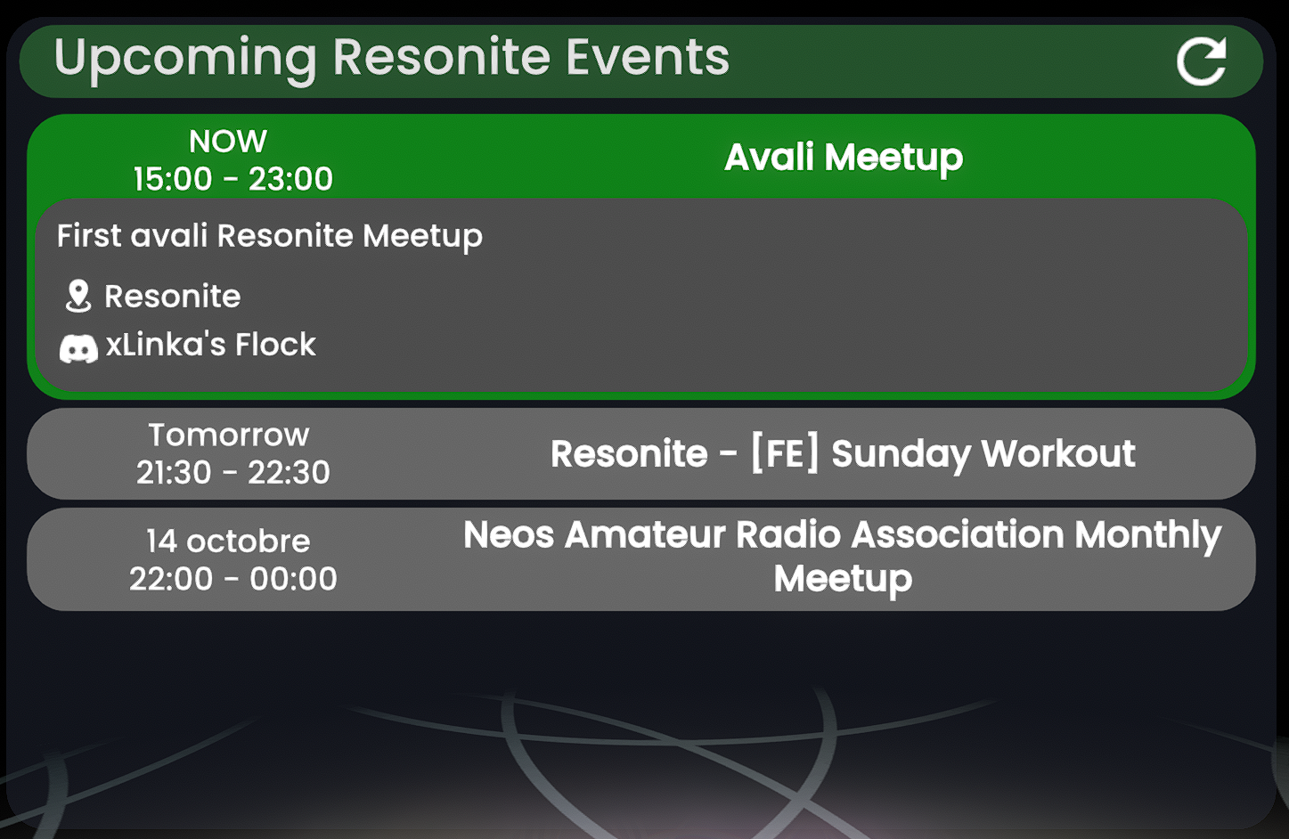 GitHub - Resonite-Community-Projects/community_events.resonite: Small API for getting the events ...