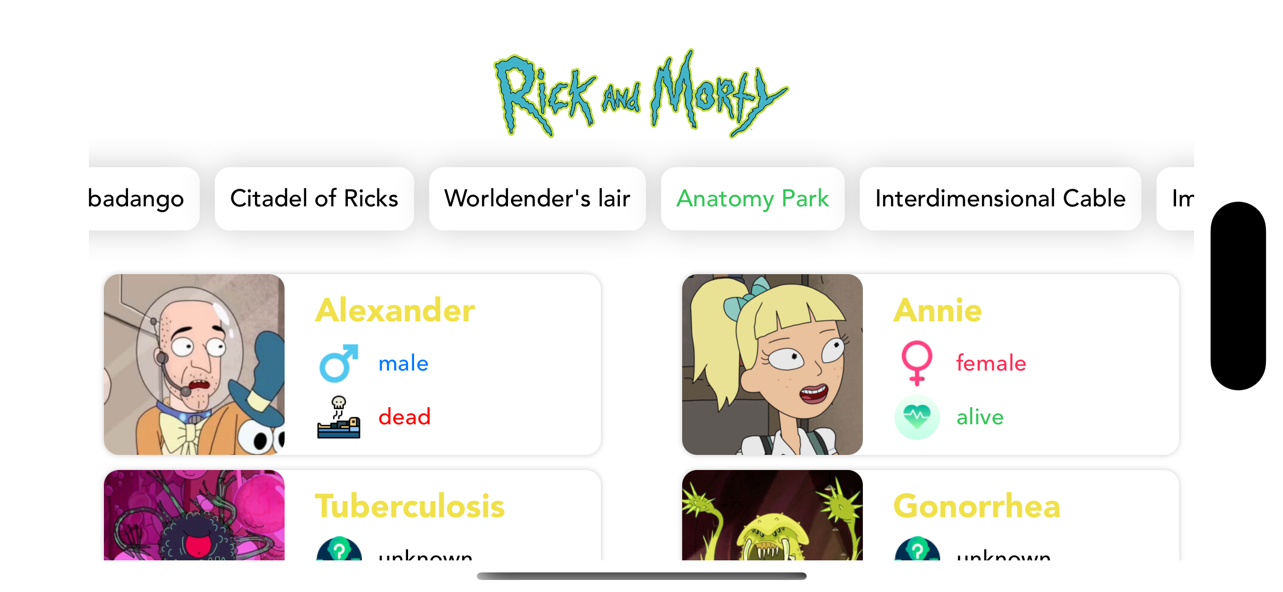GitHub - kenanbylan/rick-and-morty-app: invio intern task