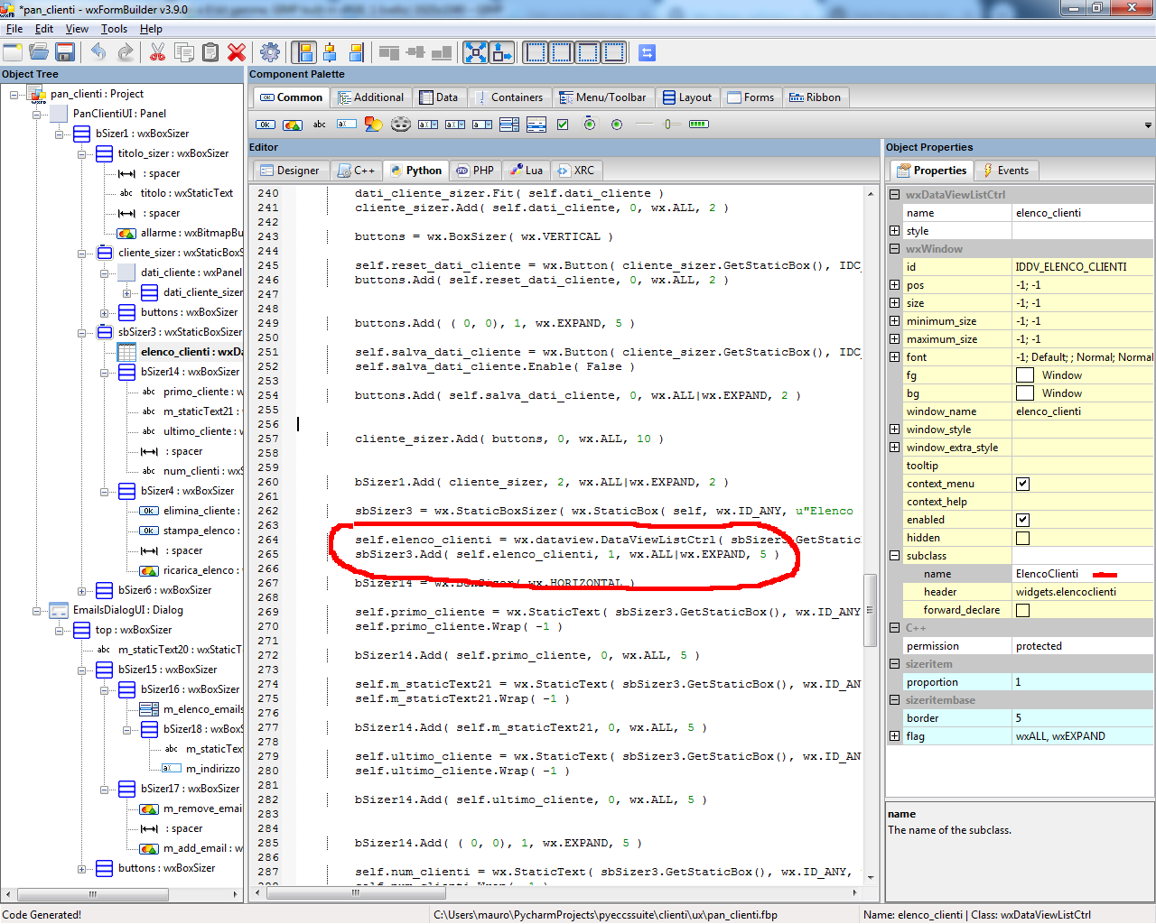 wxDataViewListCtrl not subclassed with Python generator · Issue #490 ...