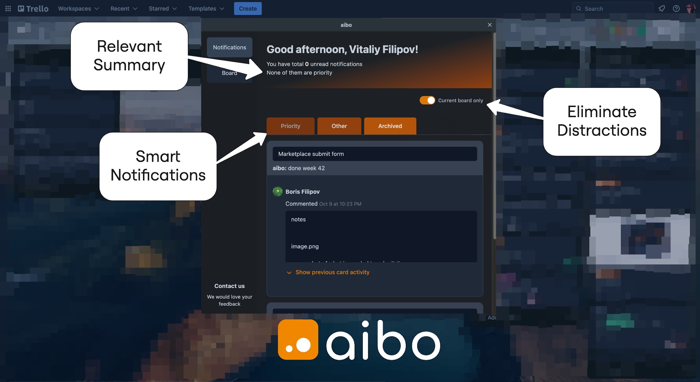 aibo | ChatGPT With Your Boards and Notifications Power-Up | Trello