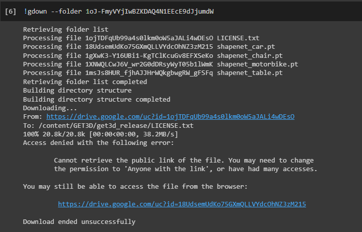 Cannot retrieve the public link · Issue #109 · nv-tlabs/GET3D · GitHub