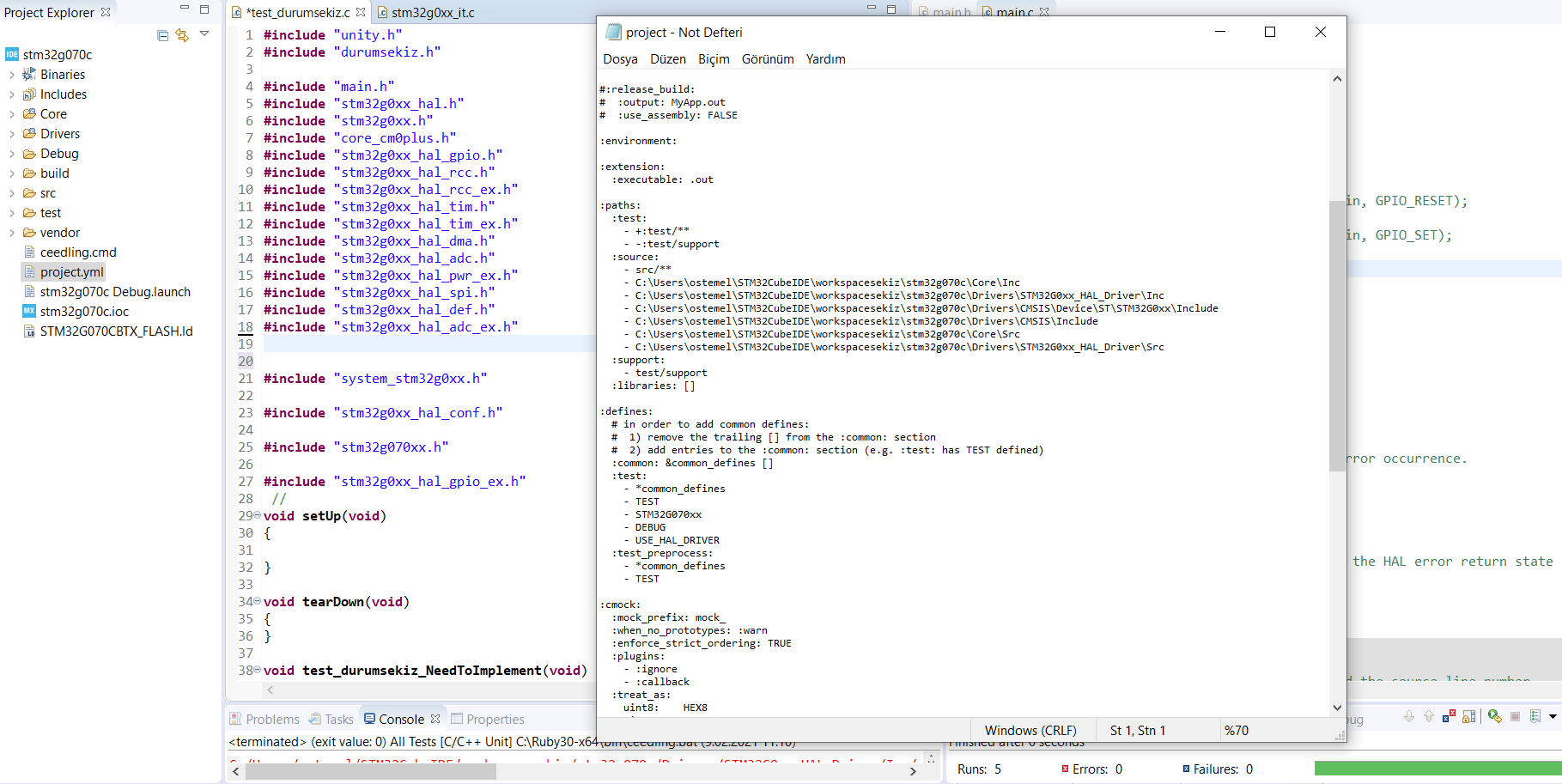 Error Test Executable Failed · Issue 561 · Throwtheswitch