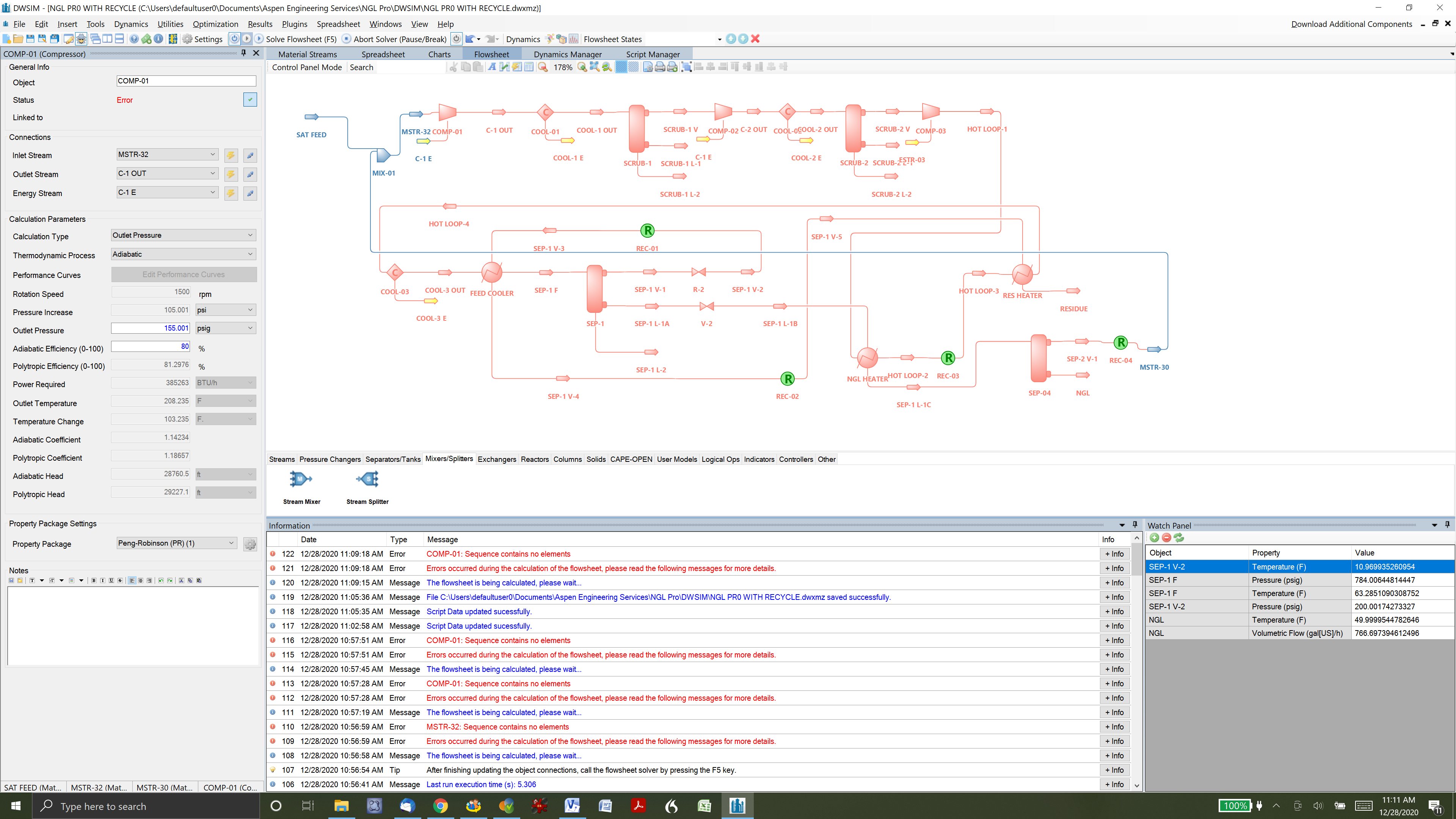 Recycle does not solve · Issue #81 · DanWBR/dwsim · GitHub