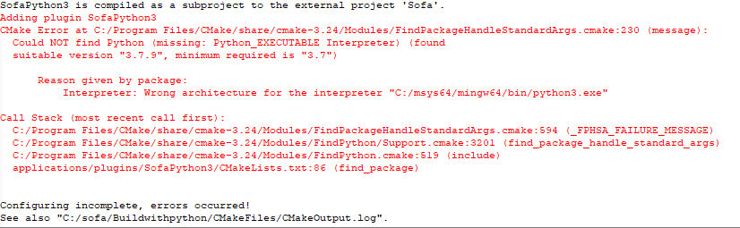 Error Adding SofaPython3 Plugin · sofa-framework sofa · Discussion #3187 · GitHub