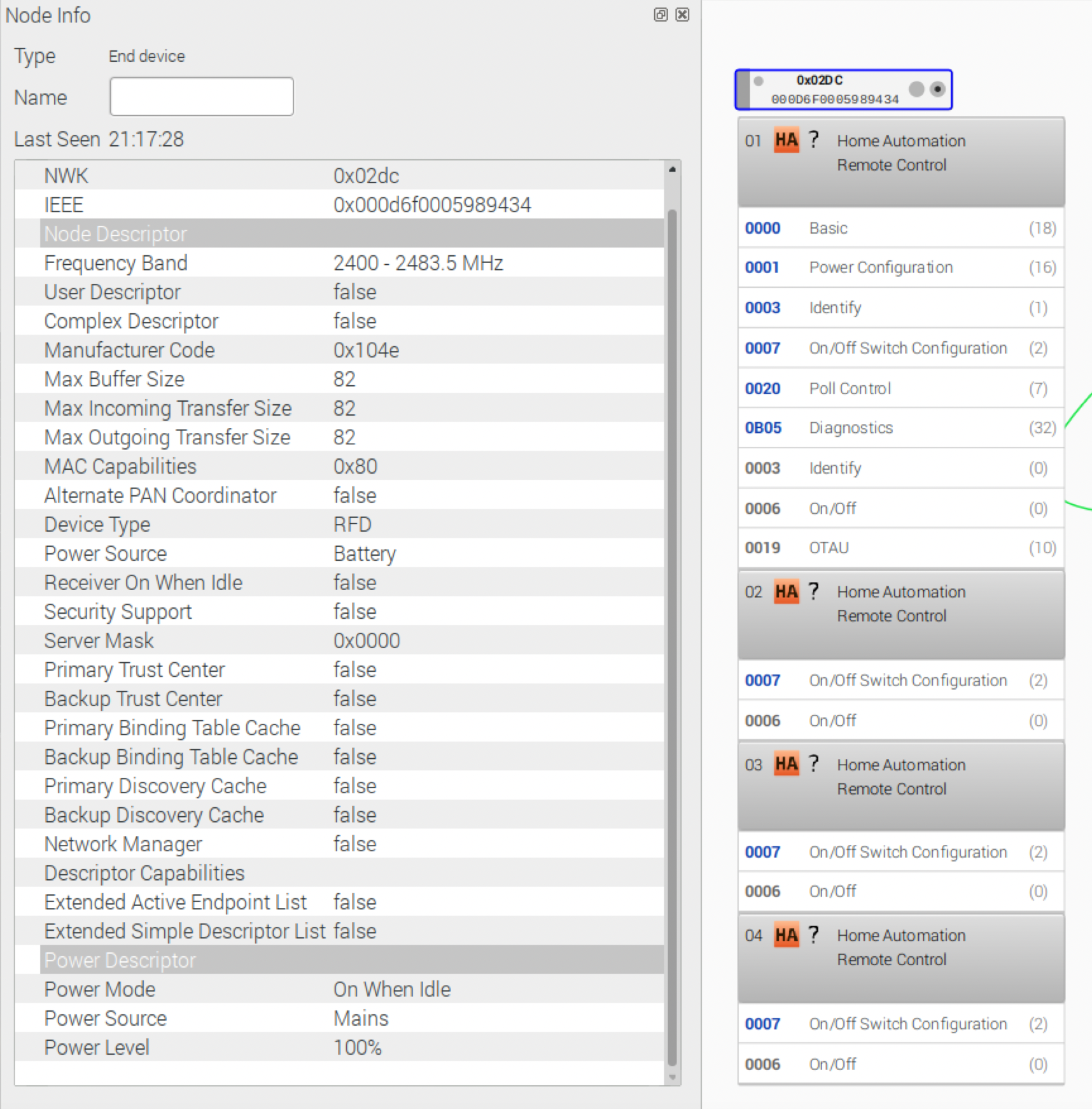[New Device Request] CentraLite / 3450-L (HA Remote Control) · Issue #4007 · dresden-elektronik ...