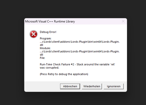 ``Directory`` methods returning ``Error``-Type cause ``stack corruption``-debug errors · Issue ...