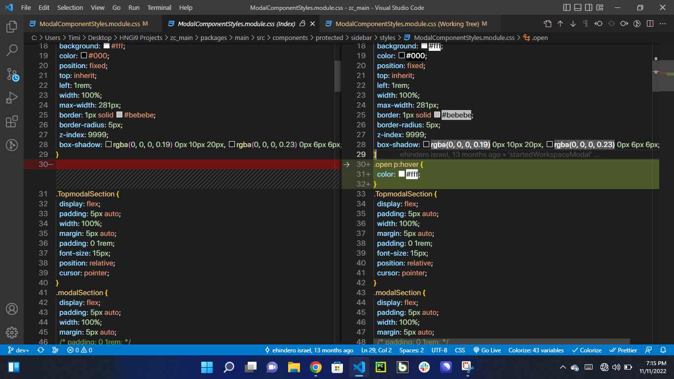 ZUR-112 My PR changes the workspace dropdown items color when hovered. by Timi-cell · Pull ...