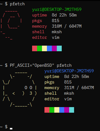 I can't get the configuration to work. · Issue #149 · dylanaraps/pfetch · GitHub