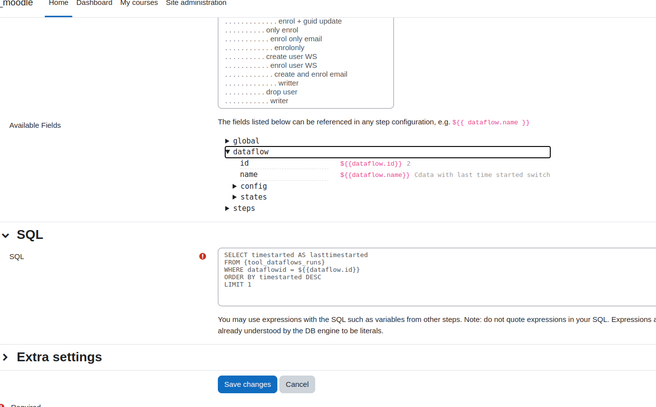 Sql Trait Placeholder Not Accepting Integer Values · Issue 739 · Catalyst Moodle Tool Dataflows