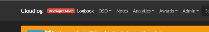 Cloudlog Developer Mode · Issue #1715 · magicbug/Cloudlog · GitHub