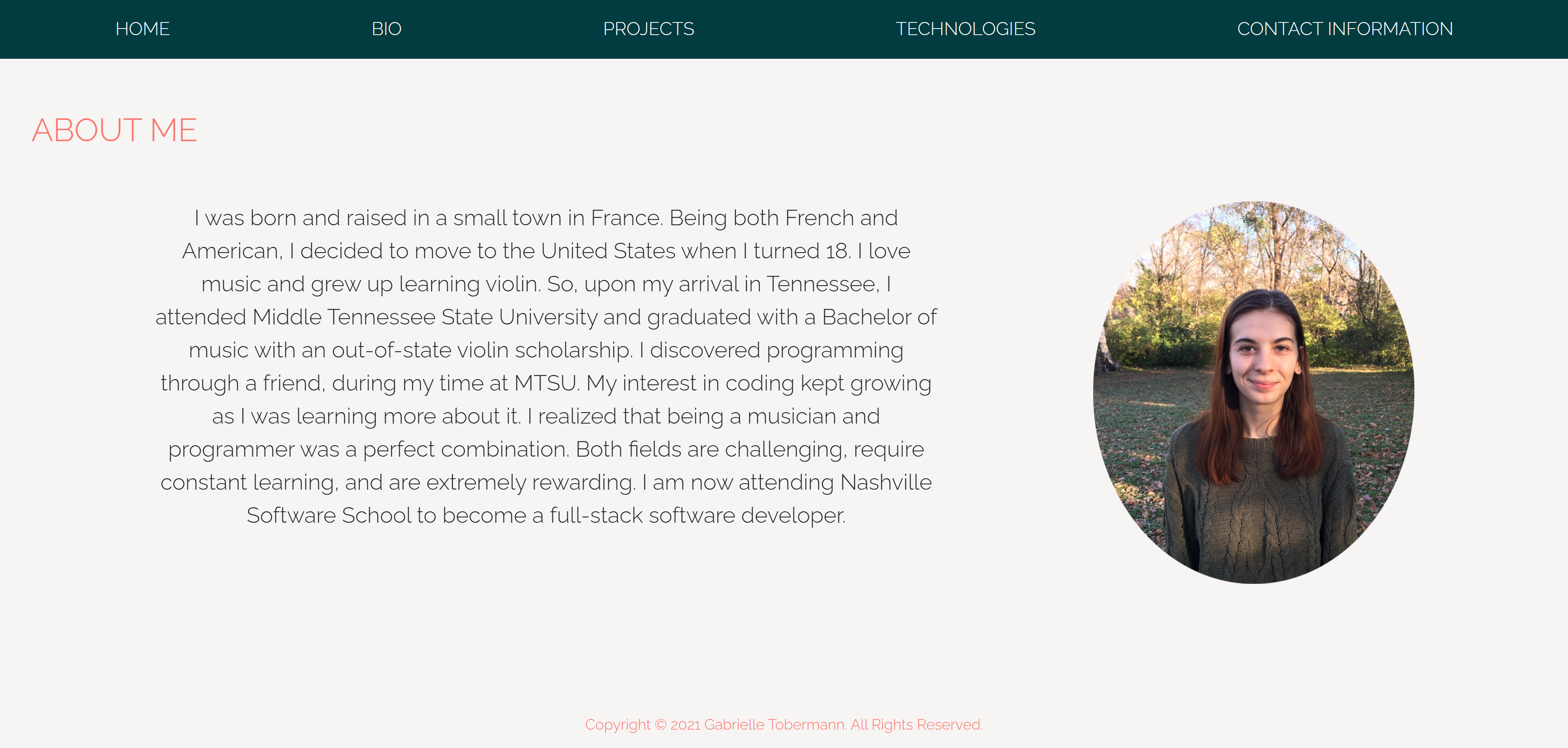 GitHub - Gabrielle-Tobermann/react-personal-bio-site