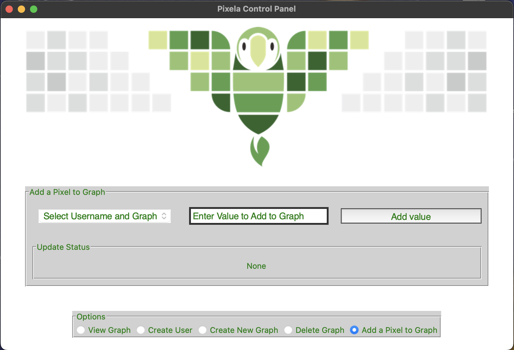 GitHub - embeddedsystemsjimbo/Pixela_control_panel_app_Python: GUI created using the Tkinter and ...