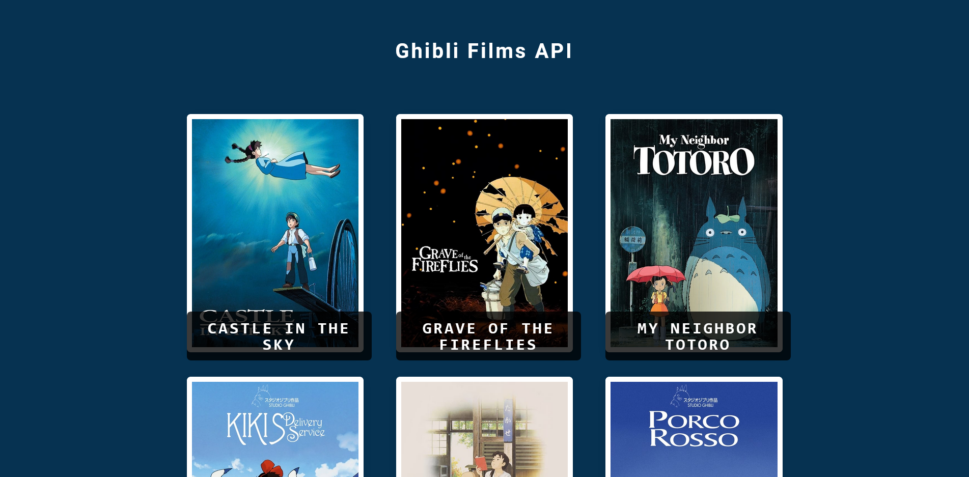 GitHub - T4R0TARO/ghibli-api: Display movie list from API
