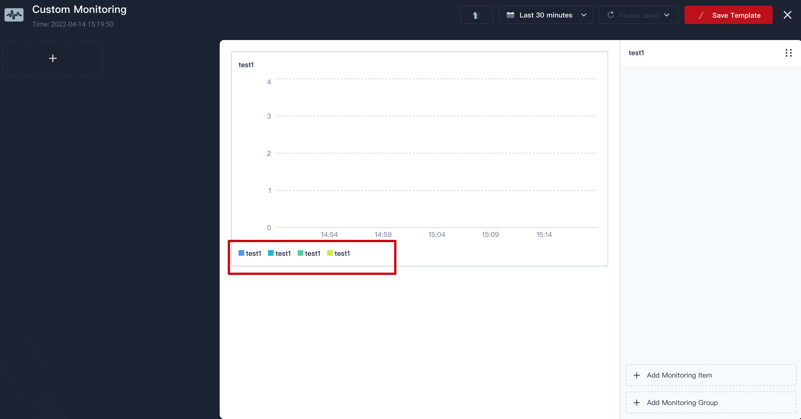 Residual Data Is Displayed When Custom Monitoring Dashboards Are Created Consecutively · Issue