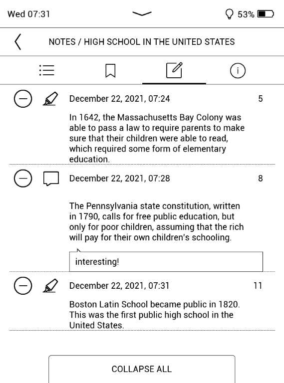FR: Export of highlights and notes & paragraph display · Issue #8535 ...