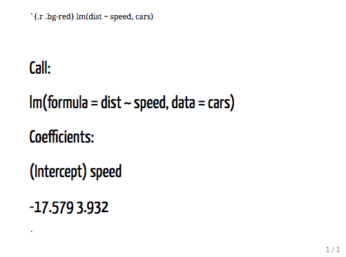 class.source and class.output not working in xaringan · Issue #169 · yihui/xaringan · GitHub