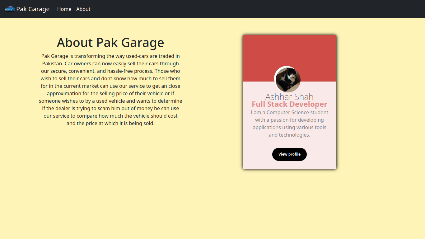GitHub - AshharShah/Pak-Garage: A Machine Learning project that ...