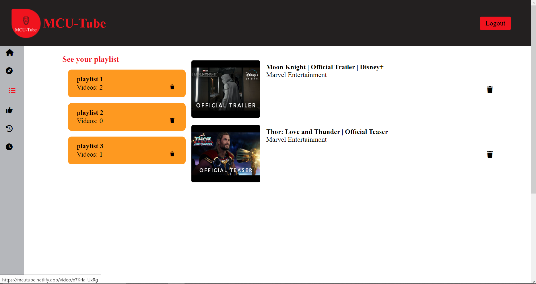 GitHub - AmishMishra11/MCU-Tube: Video Library