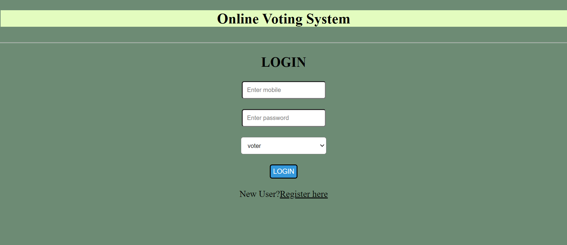 Github Aaashee E Voting System