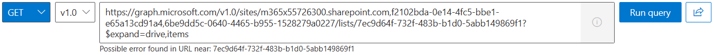Valid URLs marked as potential errors · Issue #2461 · microsoftgraph/microsoft-graph-explorer-v4 ...