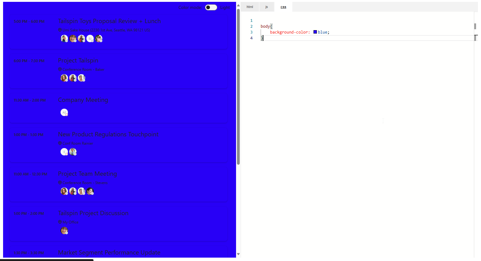 [bug] `mgt Agenda` Should Have A Card Color · Issue 2512 · Microsoftgraph Microsoft Graph