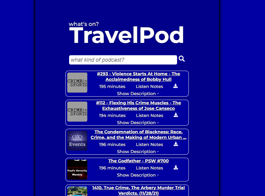 GitHub - justinbarnikow/TravelPod-2.0: A remake of the original ...