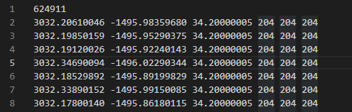 Reading point cloud from .pts file · Issue #5676 · isl-org/Open3D · GitHub