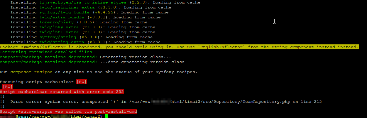 Upgrading from 1.15.2 to 1.15.3 gives error "Fatal Error: composer.lock was created for PHP ...