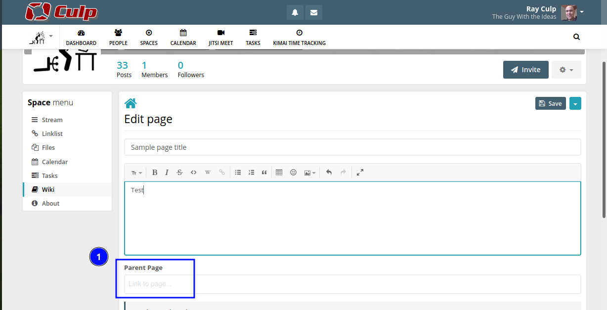 Wiki Page Edit: Parent Page Field no longer displays hierarchical tree structure · Issue #292 ...