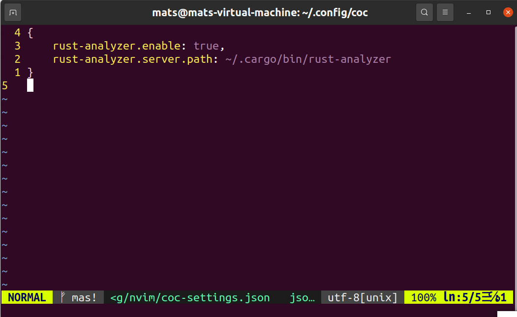 The rust-analyzer can not load workspace from nvim or vim. The software kept prompting me to ...