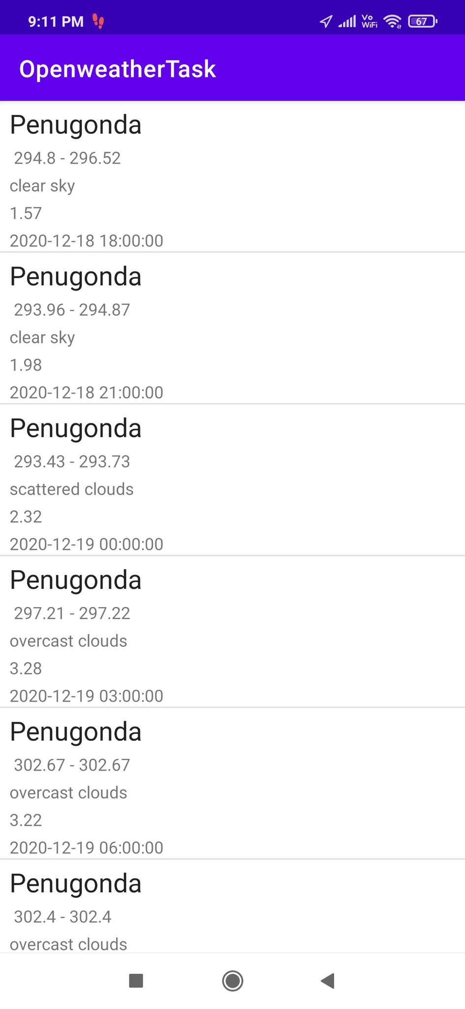 GitHub - santoshdwarampudi/OpenweatherSystemTask: showing the weather ...