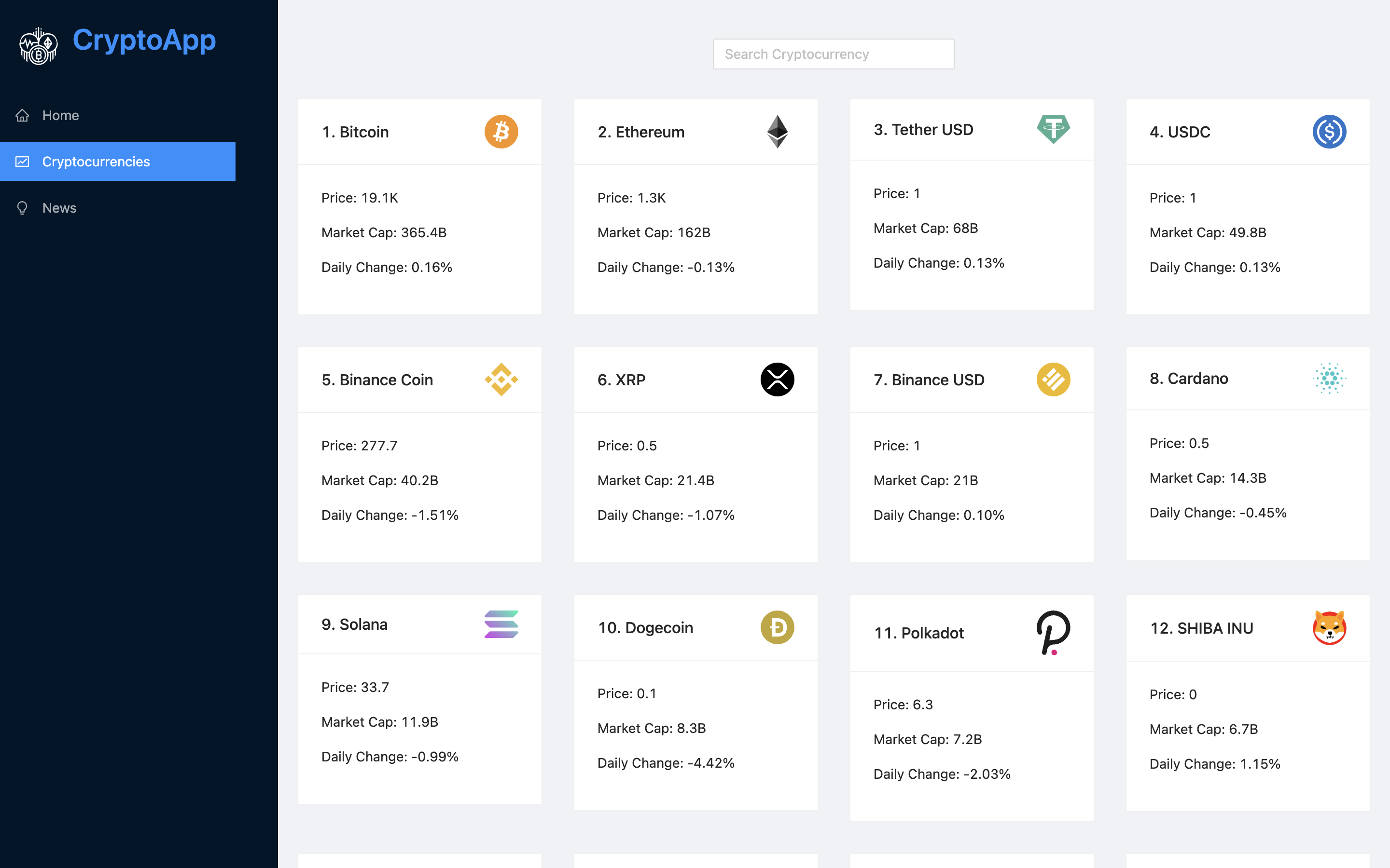 GitHub - klubinskak/cryptocurrency-app: Cryptocurrencies application 💰