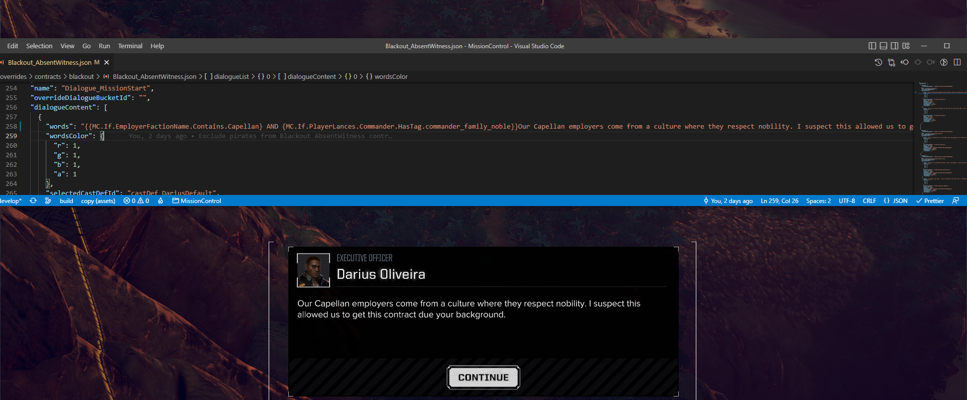 Dialogue: Conditional dialogue content · Issue #544 · CWolfs/MissionControl · GitHub