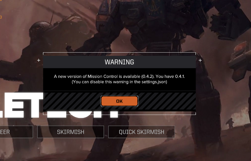UI: Update Notice · Issue #208 · CWolfs/MissionControl · GitHub