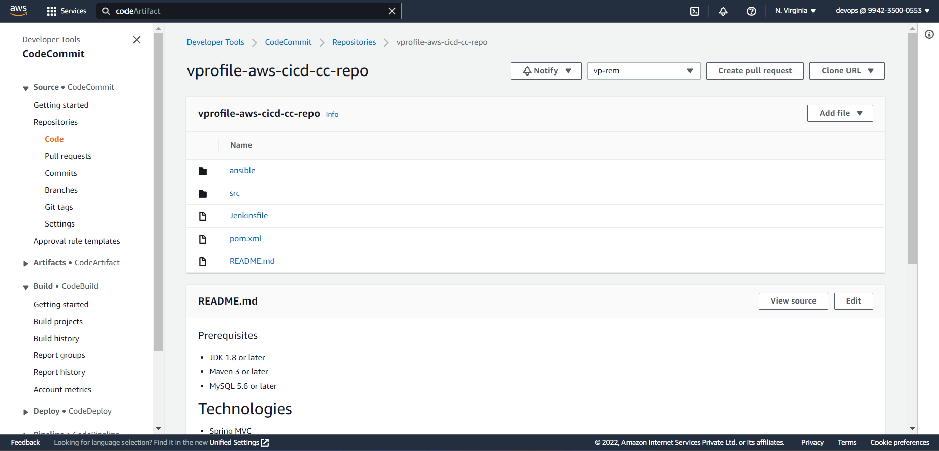 GitHub - akash202k/aws-CICD: aw cicd project