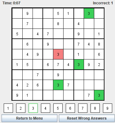 GitHub - AbheekP/Sudoku: Sudoku game created in Java.