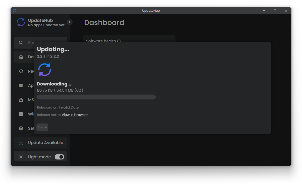 Auto-update/update of UpdateHub feature doesn't work in Windows 11 ARM64 · Issue #254 ...