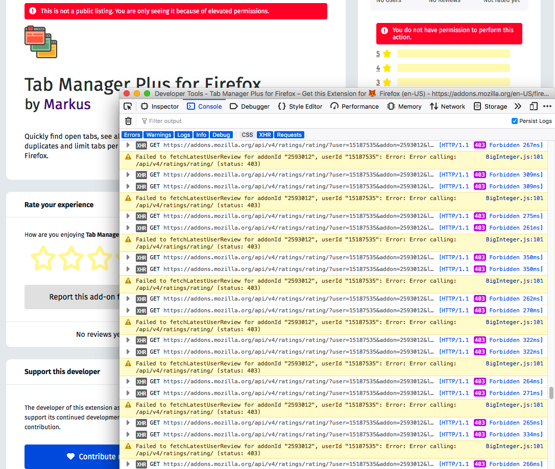 Unpublished Add On Detail Page Causes High Cpu Load · Issue 13384 · Mozilla Addons · Github