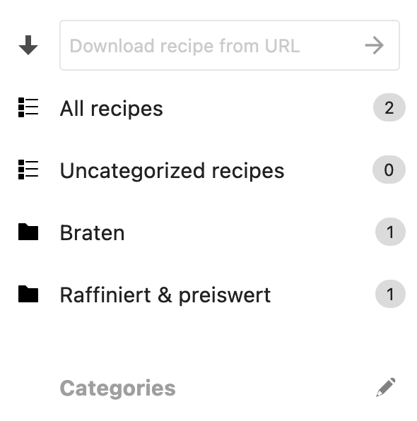 "Categories" heading at bottom of the list · Issue #999 · nextcloud/cookbook · GitHub