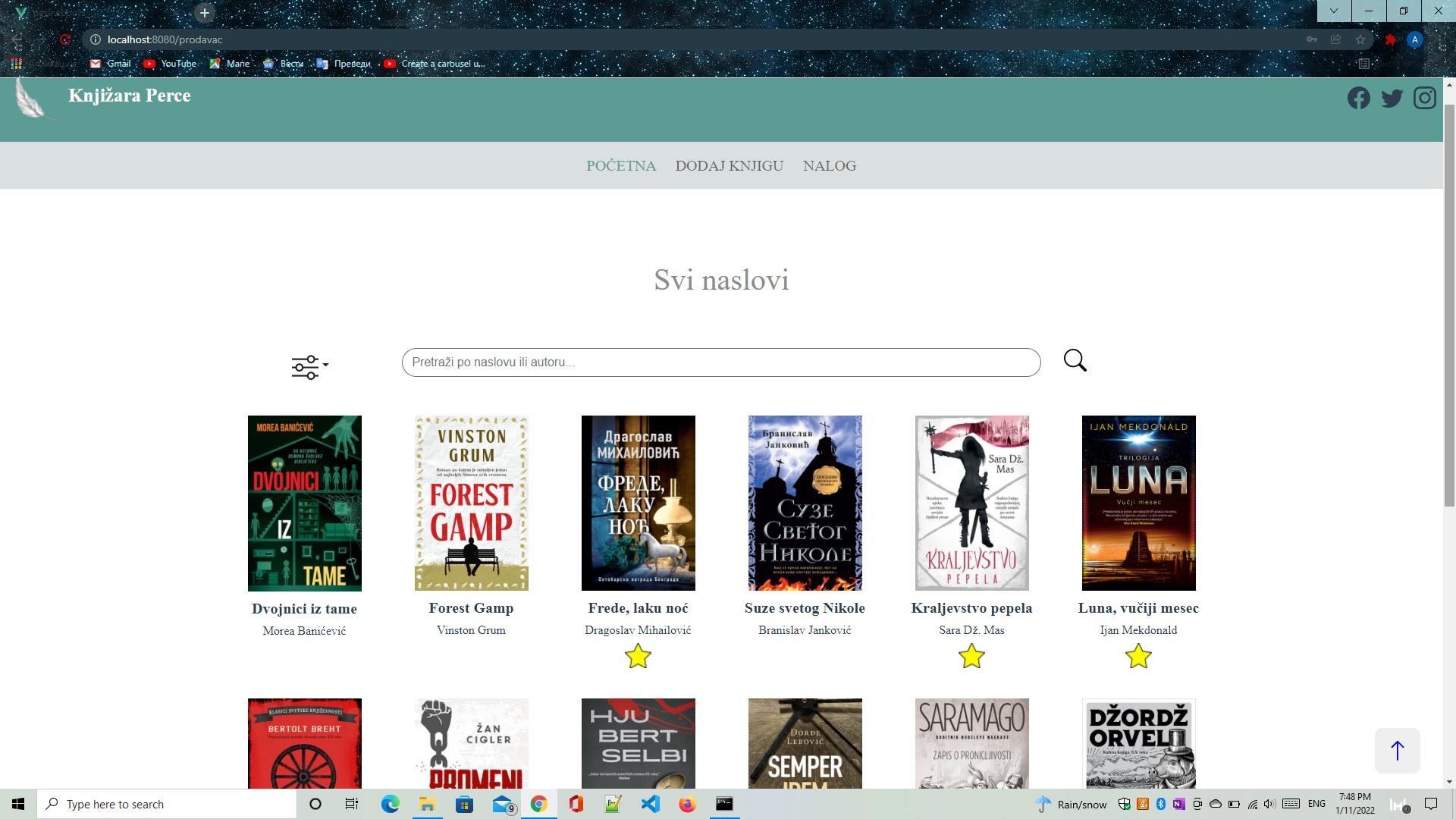 GitHub - ankica11/Bookstore-Vue.js-web-app-frontend: Frontend for a bookstore application built ...